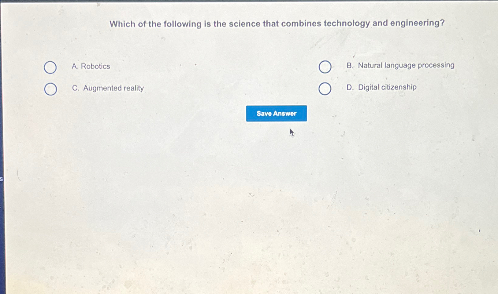 Solved Which of the following is the science that combines | Chegg.com