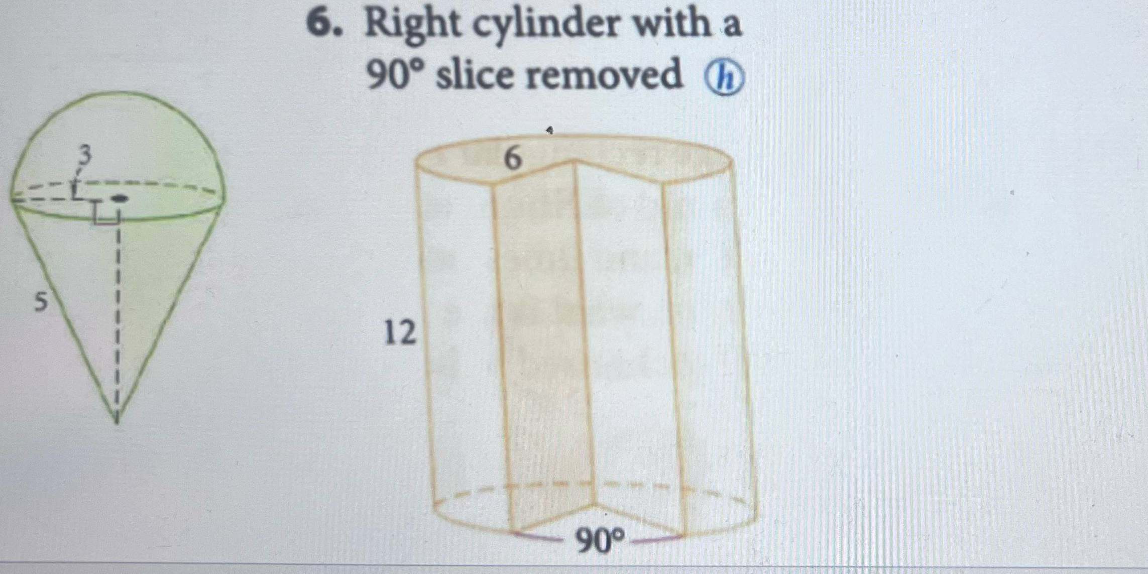 Find the voulme for each shape and write down the | Chegg.com