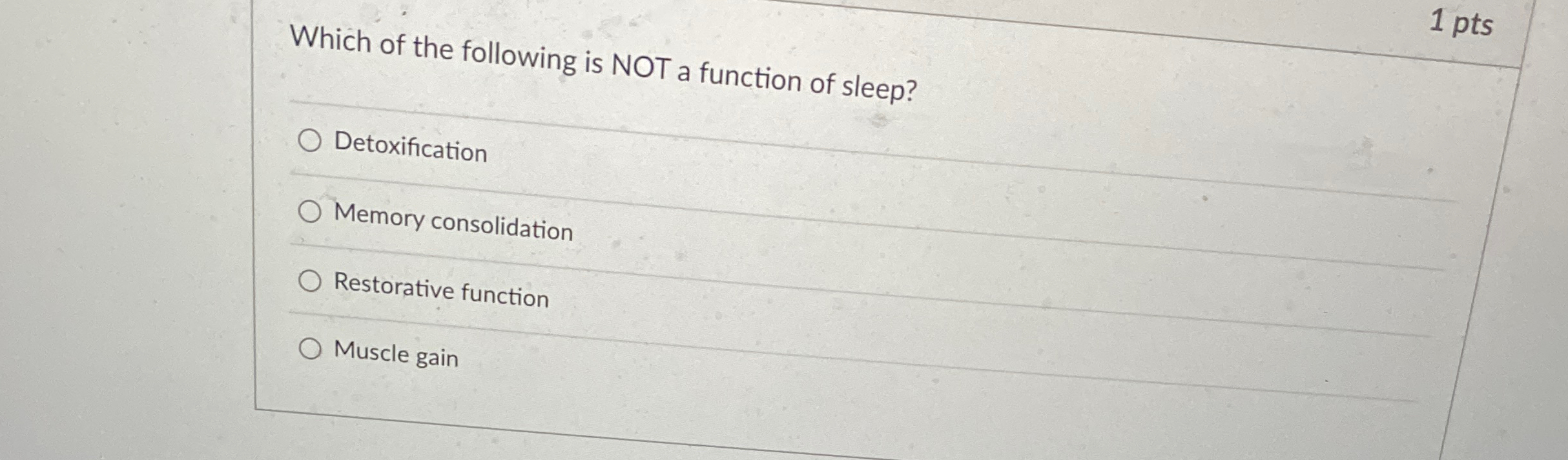 Solved 1 ﻿ptsWhich of the following is NOT a function of | Chegg.com