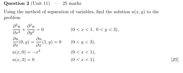 Using the method of separation of variables, find the | Chegg.com