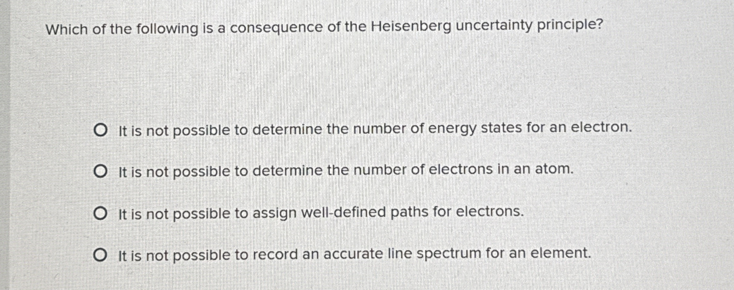 Which of the following is a consequence of the | Chegg.com
