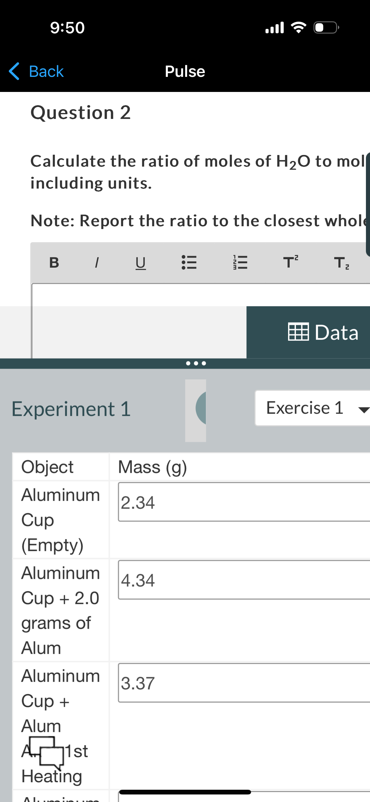 Solved Calculate the moles of anhydrous (dry) ﻿KAl(SO4)2 | Chegg.com