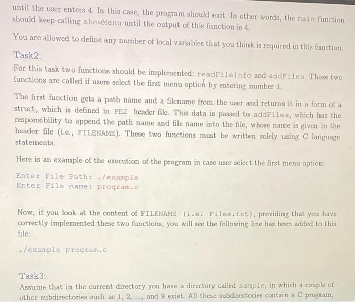 Problem Description: This program is a menu-based | Chegg.com