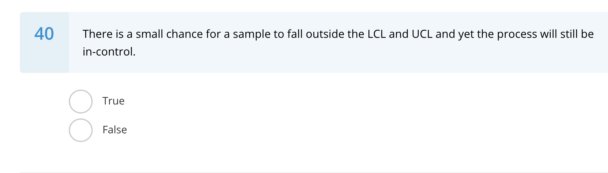 Solved 40 ﻿There is a small chance for a sample to fall | Chegg.com