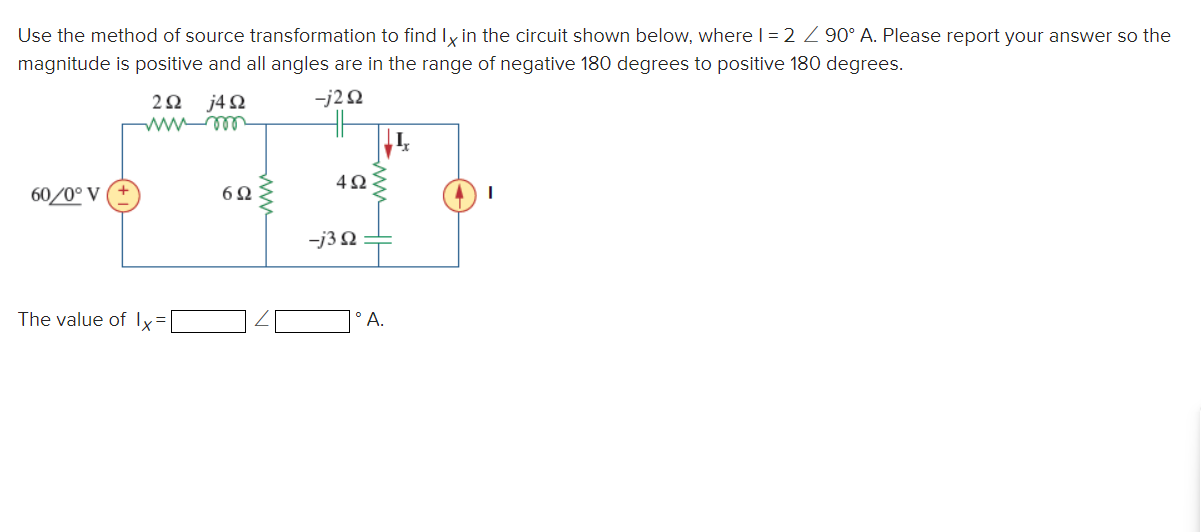 Solved Use the method of source transformation to find Ix | Chegg.com