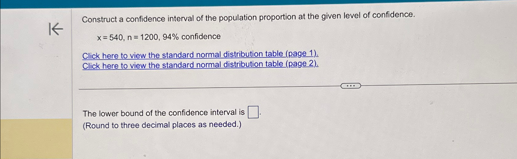 Solved Construct a confidence interval of the population | Chegg.com