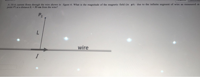 Solved A 10-A current flows through the wire shown in figure | Chegg.com