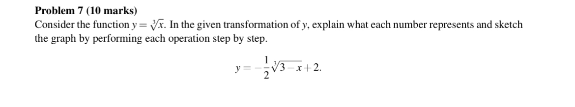 Solved Problem 7 (10 ﻿marks)Consider the function y=x3. ﻿In | Chegg.com