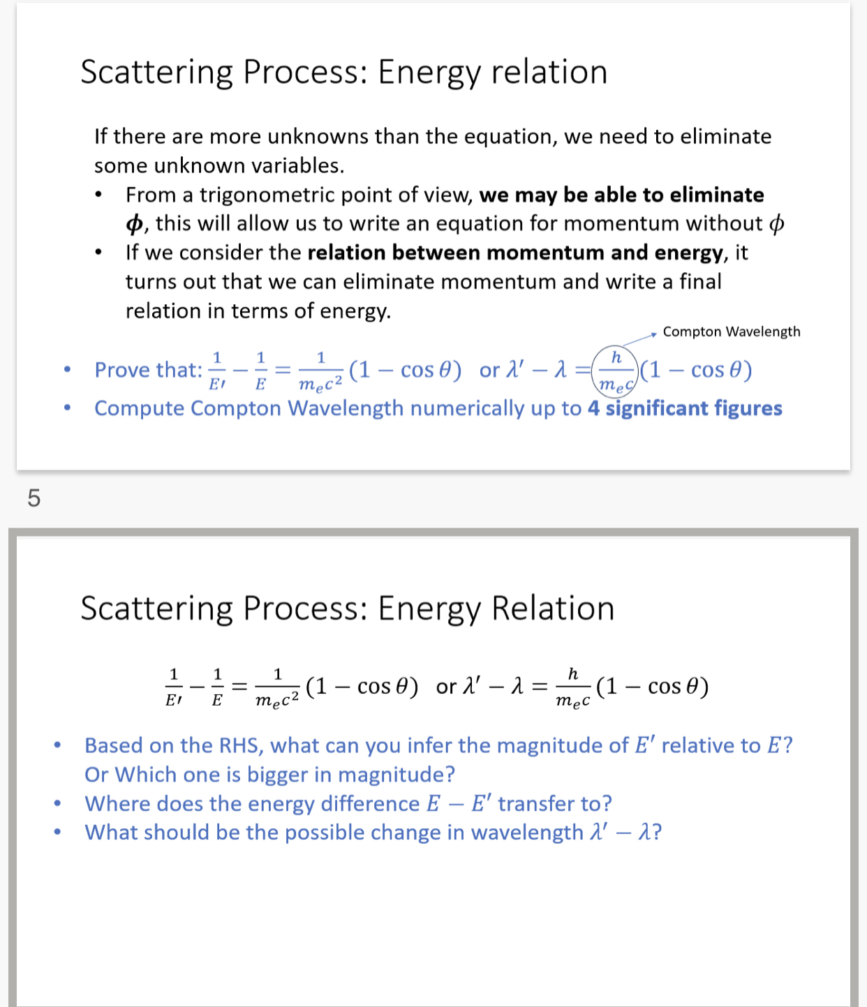 Solved Scattering Process: Energy relationIf there are more | Chegg.com