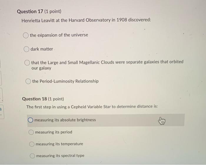 Solved Question 7 (1 point) variable stars change in | Chegg.com