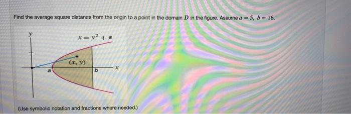 Solved Find the average square distance from the origin to a | Chegg.com