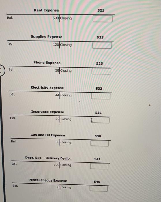 Solved Closing Entries (Net Loss) Use the following partial | Chegg.com