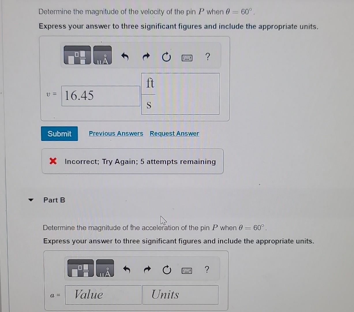 Solved Pin P is constrained to move along the curve defined | Chegg.com