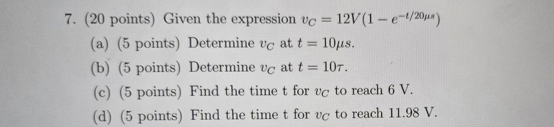 Solved (20 ﻿points) ﻿Given the expression | Chegg.com