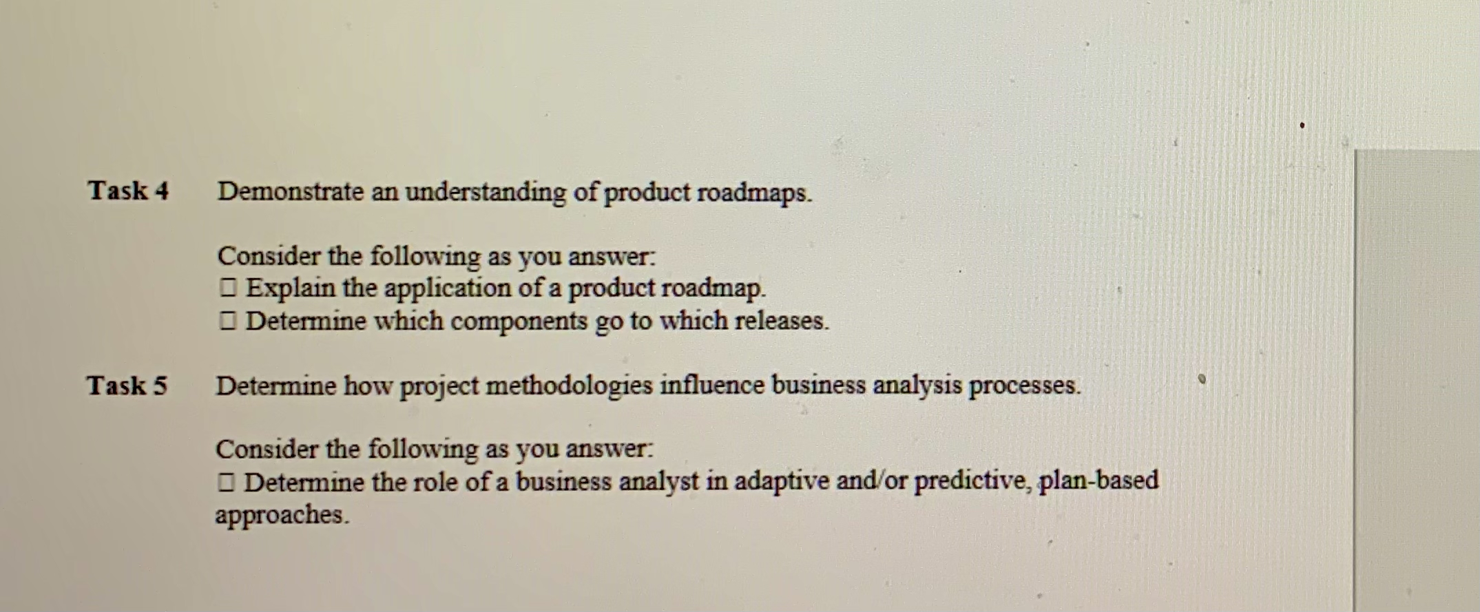 Solved Task 4 ﻿Demonstrate an understanding of product | Chegg.com