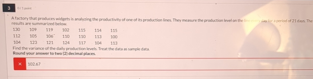 Solved 30/1 ﻿pointA factory that produces widgets is | Chegg.com
