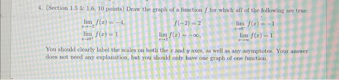 Solved 4. (Section 1.5&1.6,10 points) Draw the graph of a | Chegg.com