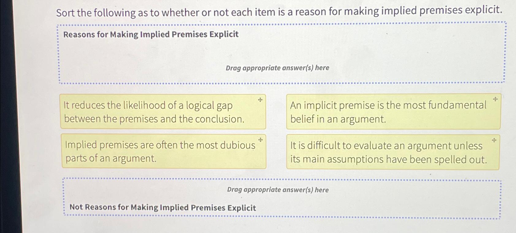 Solved Sort the following as to whether or not each item is | Chegg.com