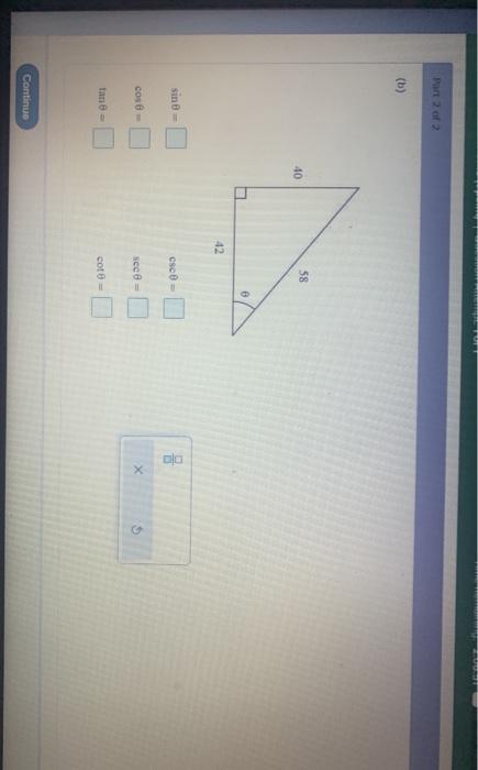 Solved Find the exact values of the six trigonometric | Chegg.com