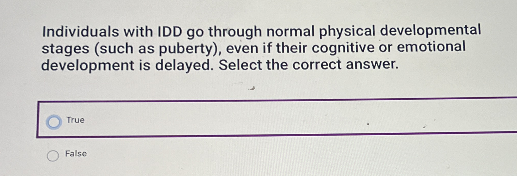 Solved Individuals with IDD go through normal physical | Chegg.com