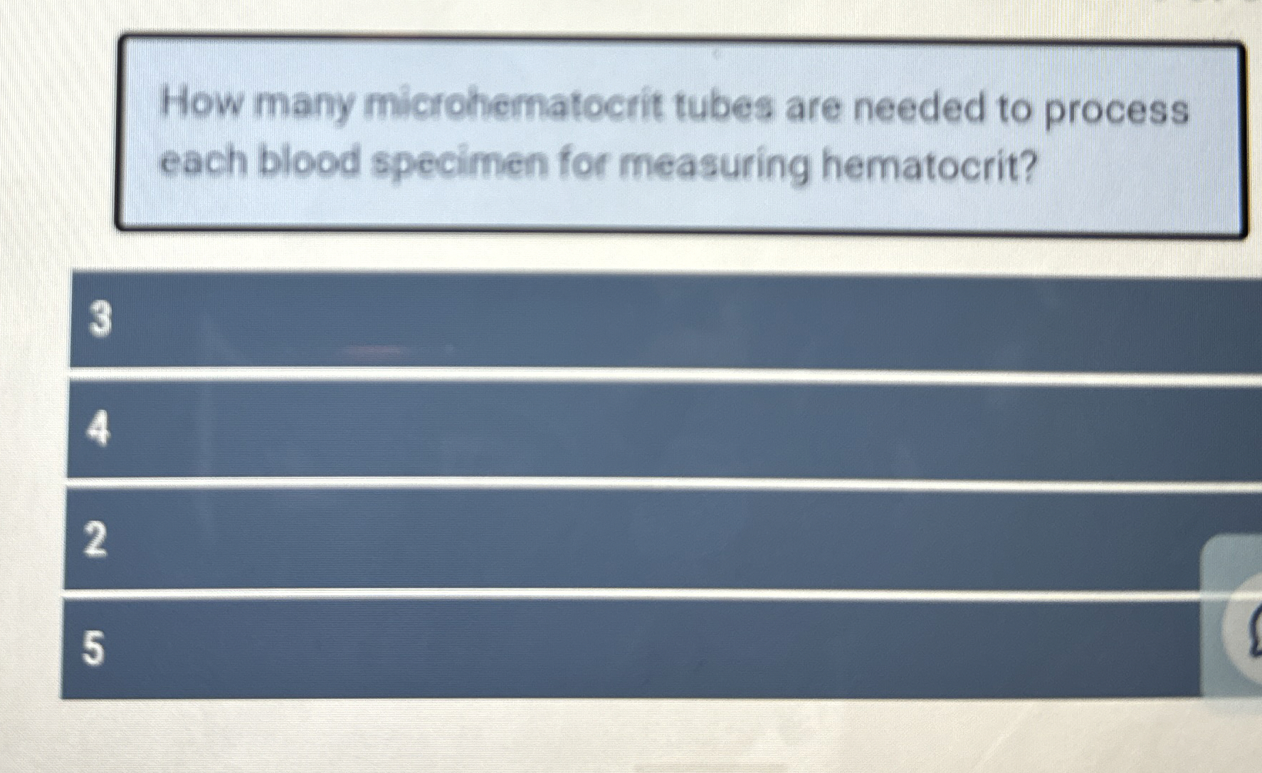 Solved How many microhematocrit tubes are needed to process | Chegg.com