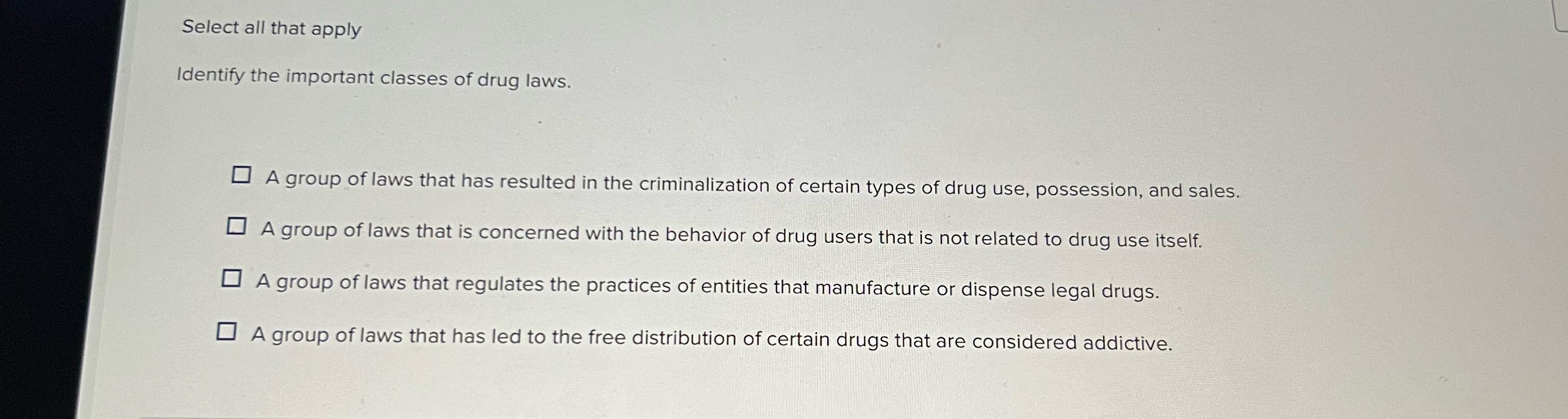 Solved Select all that applyIdentify the important classes | Chegg.com
