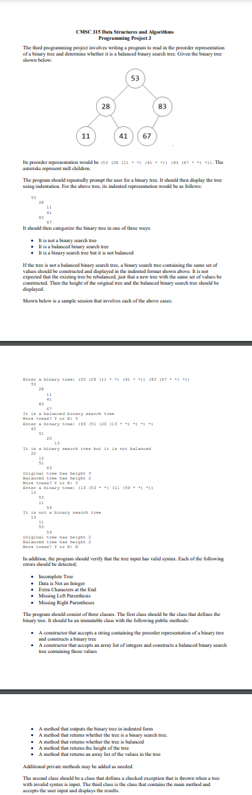 Solved The third programming project isvolves writing a | Chegg.com