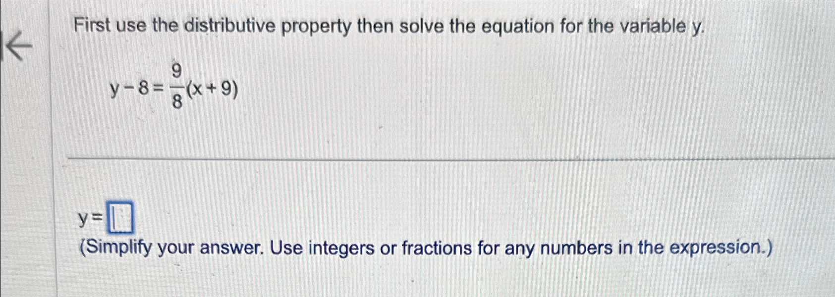 Solved First use the distributive property then solve the | Chegg.com