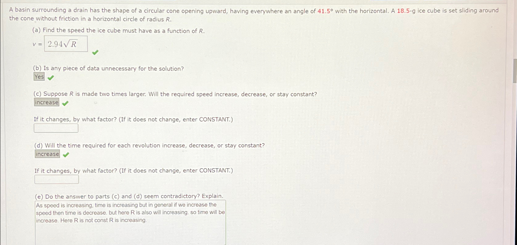 Solved A basin surrounding a drain has the shape of a | Chegg.com