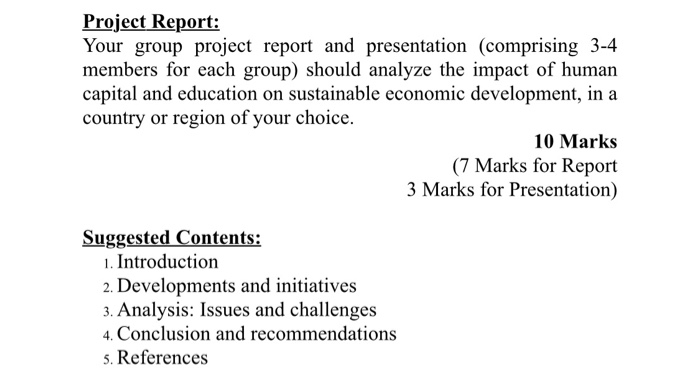 Solved Project Report: Your group project report and | Chegg.com
