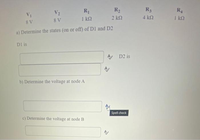 Solved For the circuit shown, use the constant voltage | Chegg.com