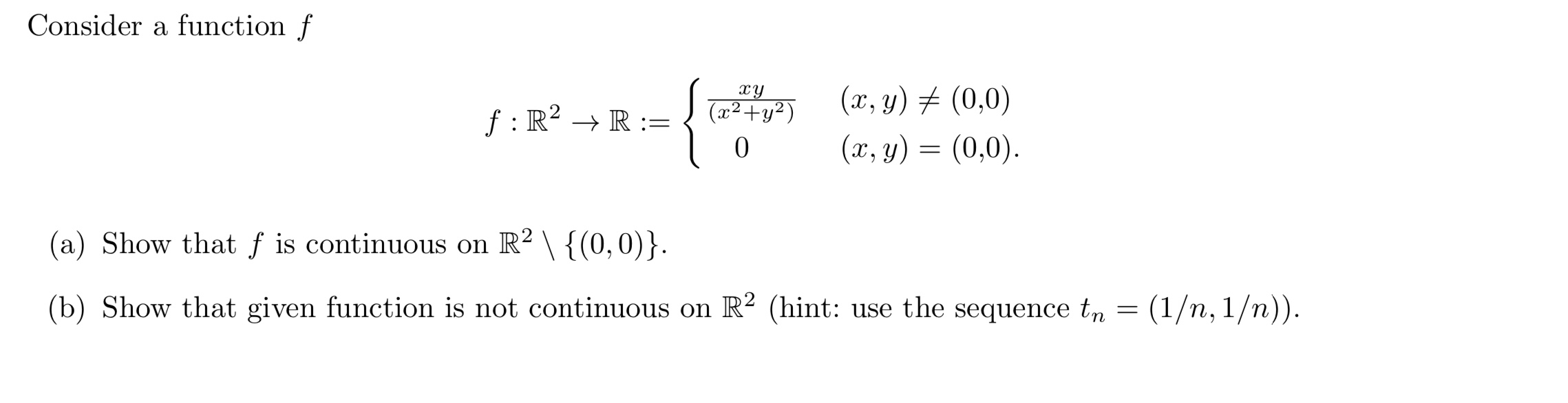 Solved Consider a function | Chegg.com