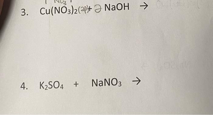 Look at the equations below and do the following for | Chegg.com
