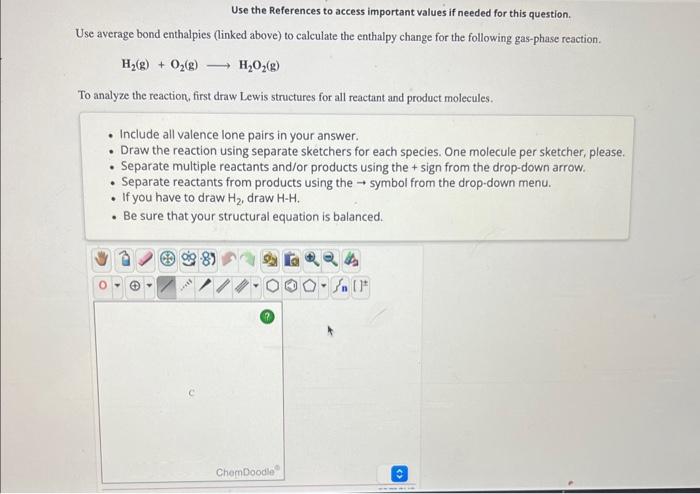 Use the References to access important values if | Chegg.com