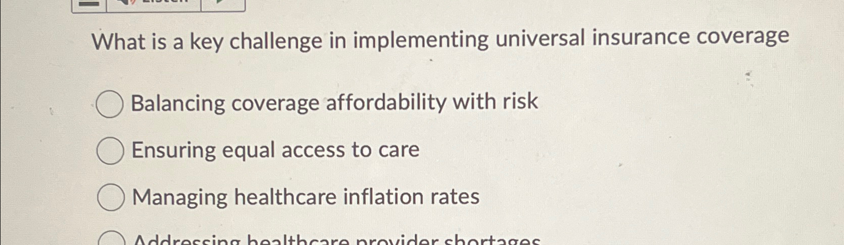 What is a key challenge in implementing universal | Chegg.com