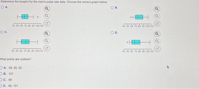 Solved Use tha same scales to construct modified boxplots | Chegg.com