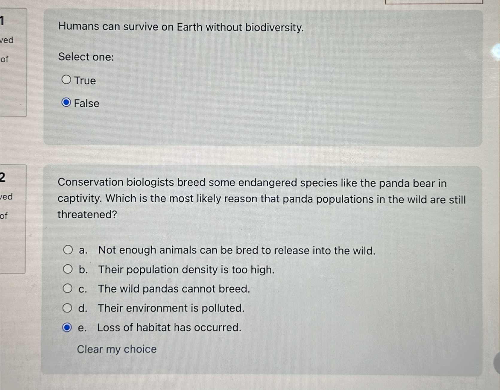 Solved Humans can survive on Earth without | Chegg.com