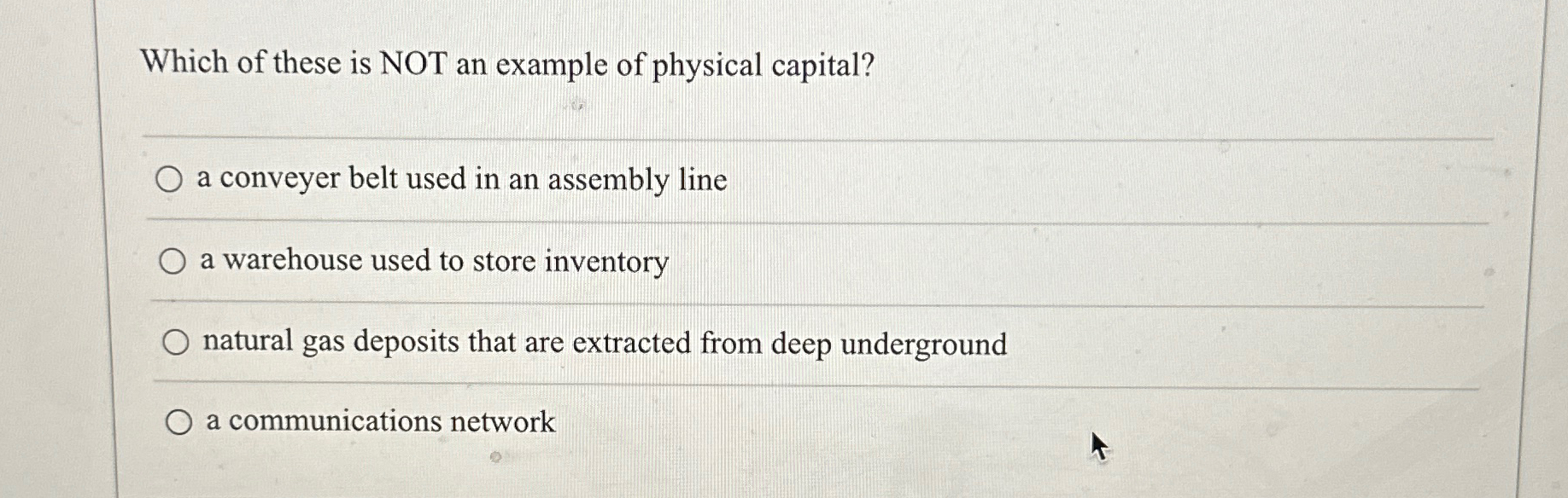 Solved Which of these is NOT an example of physical | Chegg.com