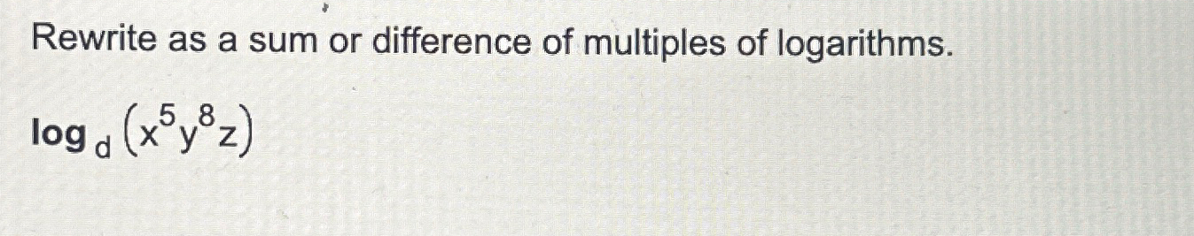 Solved Rewrite as a sum or difference of multiples of | Chegg.com