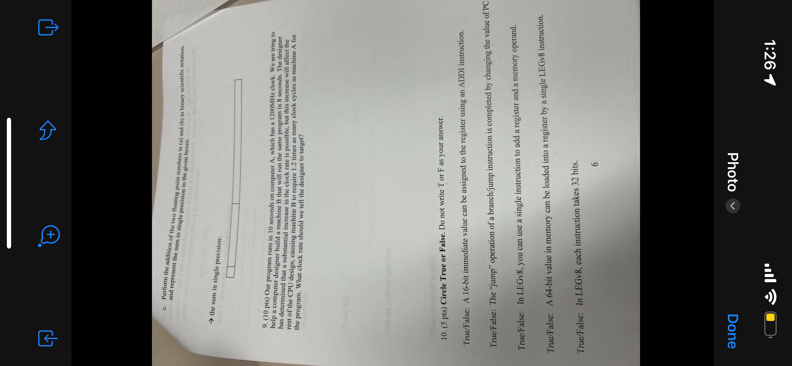 Solved c. ﻿Perform the addition of the two floating point | Chegg.com