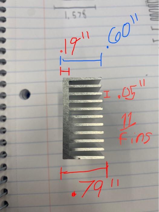 Solved as a two dimensional fin array in the LISA FEA | Chegg.com