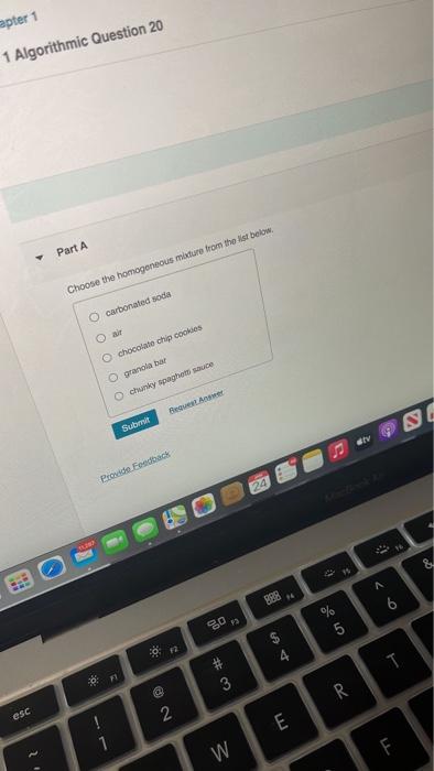 Solved apter 1 1 Algorithmic Question 20 Part A Choose the | Chegg.com