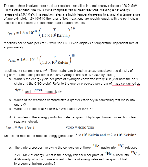 Solved The pp-1 ﻿chain involves three nuclear reactions, | Chegg.com