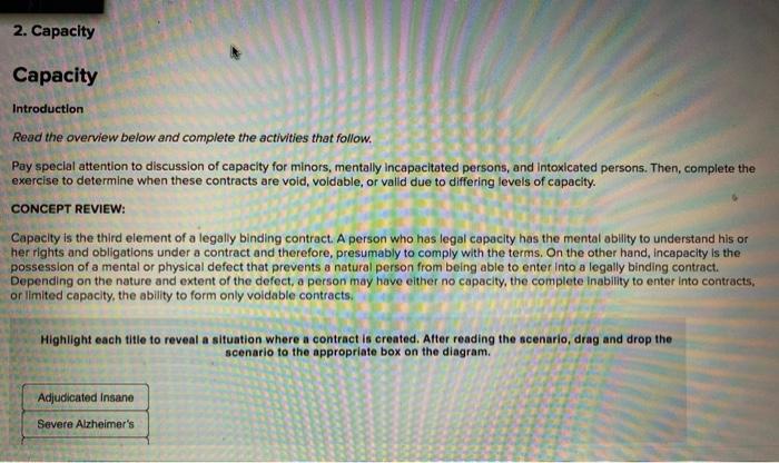 2. Capacity Capacity Introduction Read the overview | Chegg.com