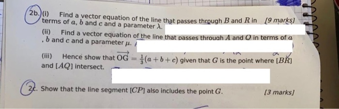 Solved OACB is a parallelogram with OA = a and OB = b, where | Chegg.com