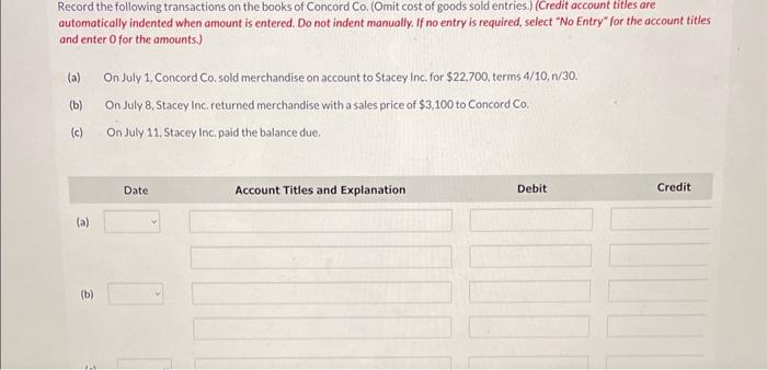 Solved Record the following transactions on the books of | Chegg.com