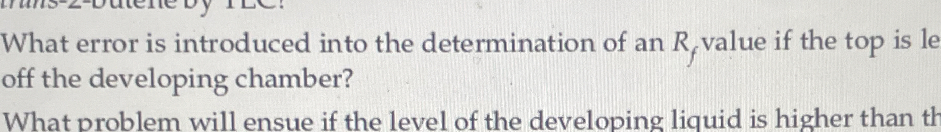 Solved What error is introduced into the determination of an | Chegg.com