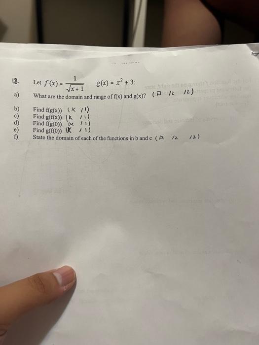 Solved 8) Draw the graph of a function f such that | Chegg.com