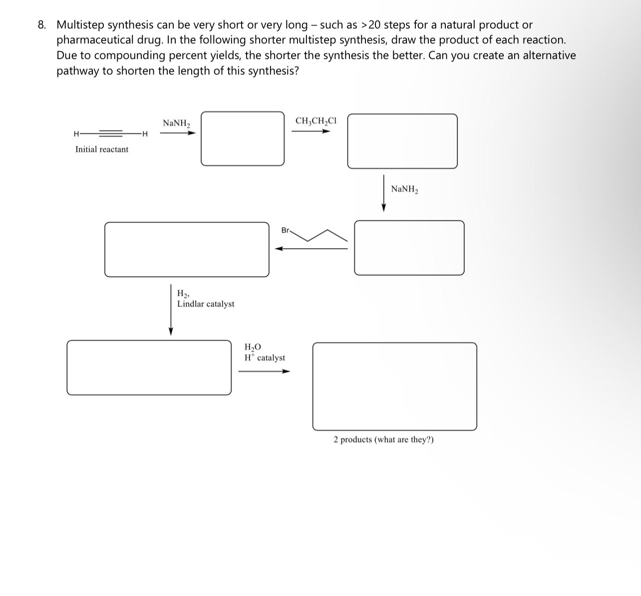 Solved Multistep synthesis can be very short or very long - | Chegg.com