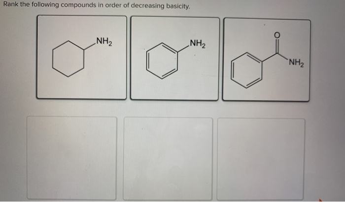 Solved Rank the following compounds in order of decreasing | Chegg.com